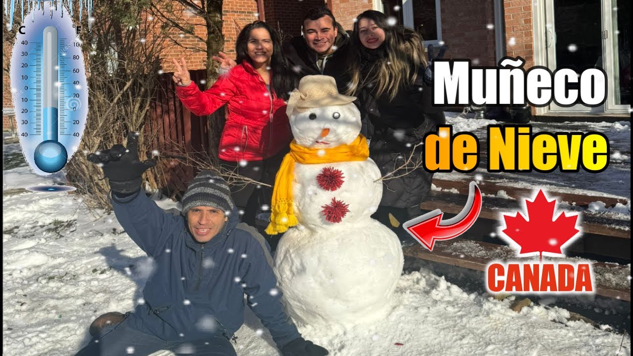 Como Hacer un MUÑECO de NIEVE Real, el Paso a Paso 🇨🇦 - YouTube