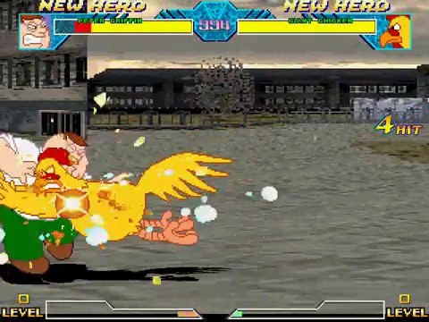 Tall Paul Mugen #18 Peter Griffin vs The Giant Chicken - YouTube