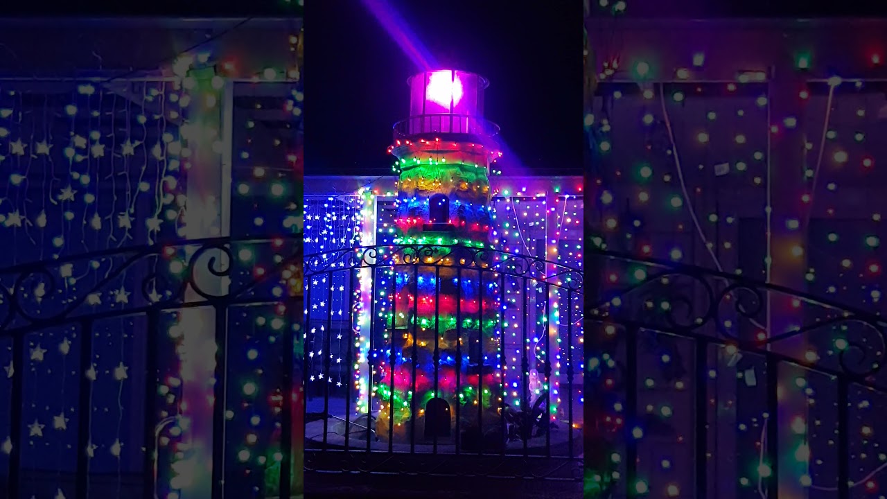 Our lighthouse christmas tree! - YouTube