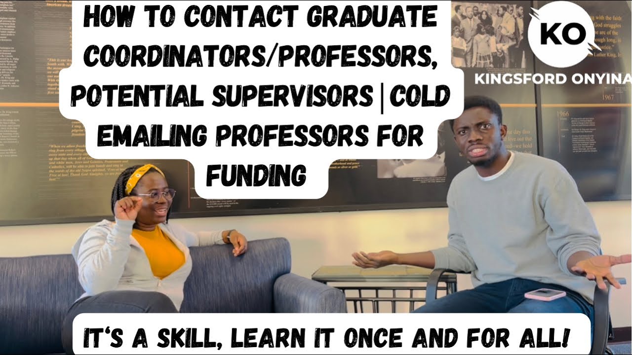 How to Contact Grad Coordinators/Professors,Potential Supervisors|Cold ...