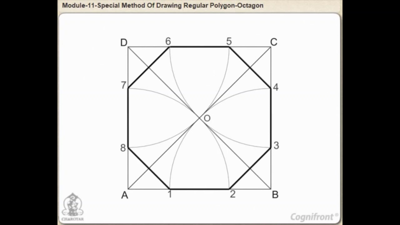 Module 11 Special Method Of Drawing Regular Polygon Octagon - YouTube