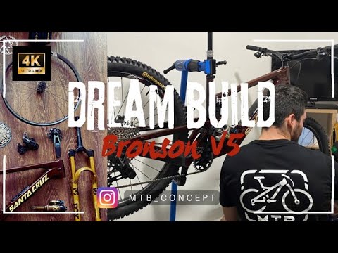 MTB DREAMBUILD SANTACRUZ BRONSON C V5 « TRANSLUCENT ROOT BEER » - YouTube