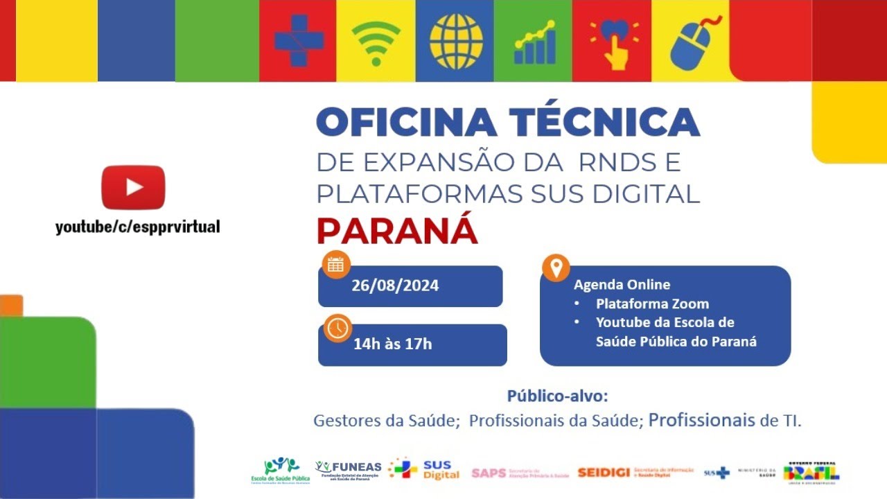 Oficina Técnica de expansão da RNDS e Plataformas SUS Digital. - YouTube