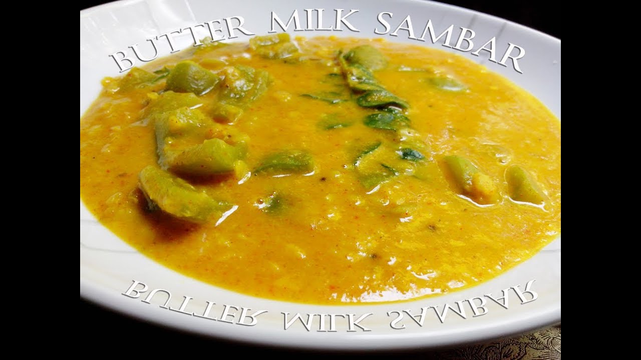 mor sambar / Buttermilk sambar - YouTube