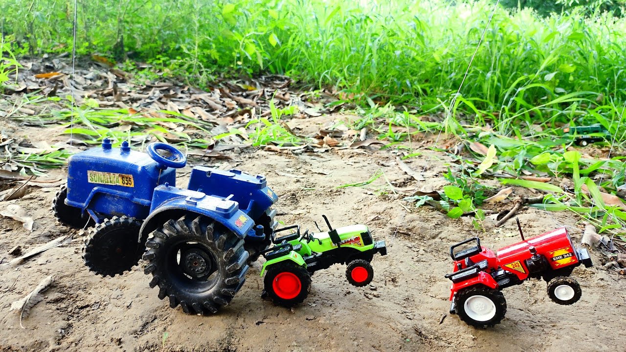 Sonalika rx60 load mini Ecicher Tractor| Mini truck| animation| cartoon ...