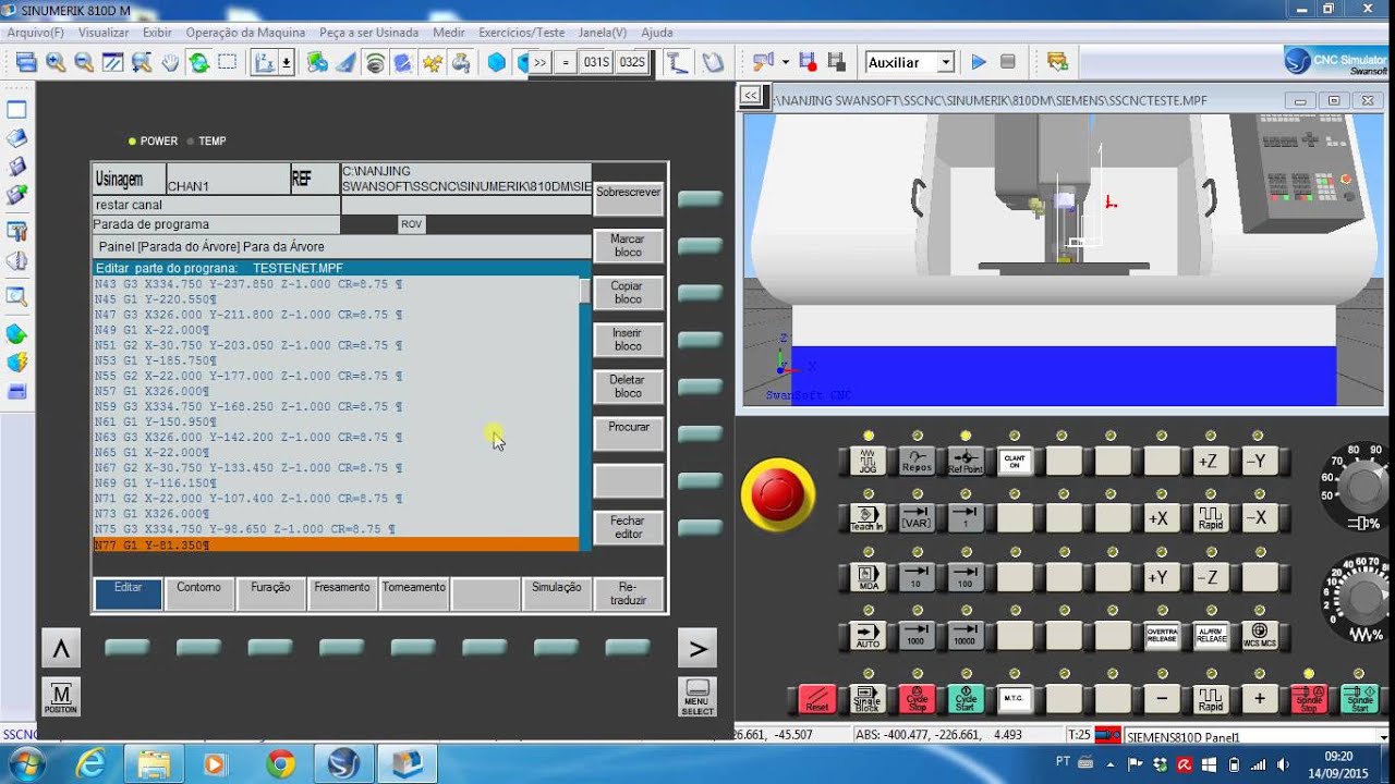 sscnc carregando programas no cnc.txt.pgm.word - YouTube