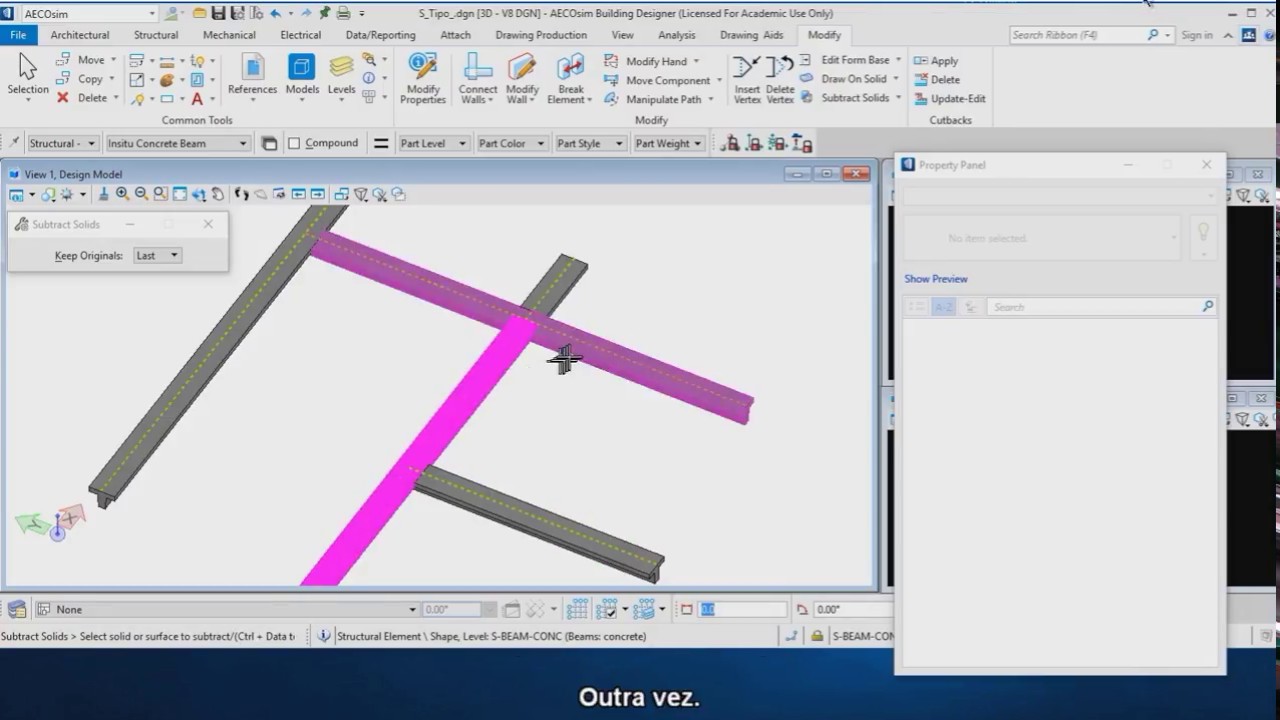 AECOsim Connect Edition V27 Criação de seções personalizadas Parte 2 ...