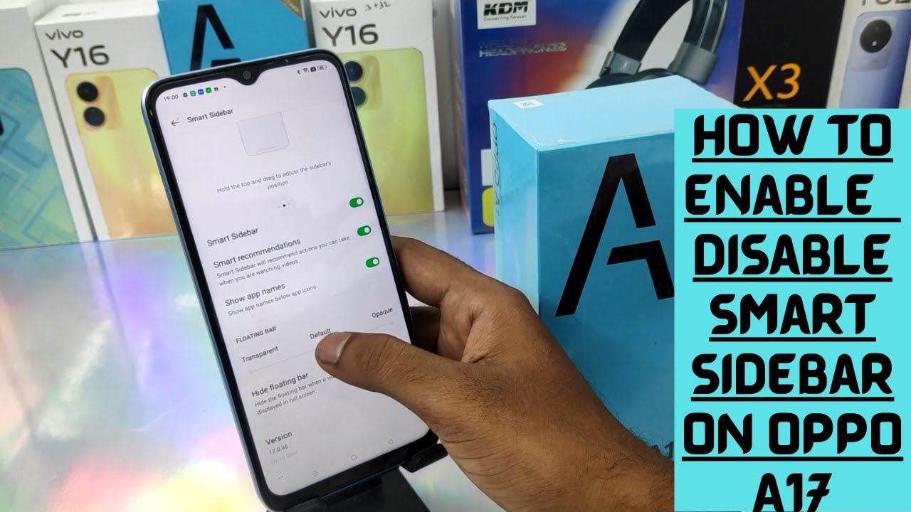How to Enable Smart side bar in OPPO A17/OPPO A17K| How to Enable ...