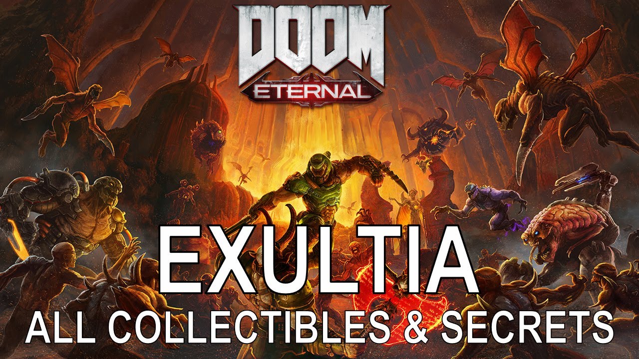 Doom Eternal - Exultia All Secrets & Collectibles Locations (Doom ...