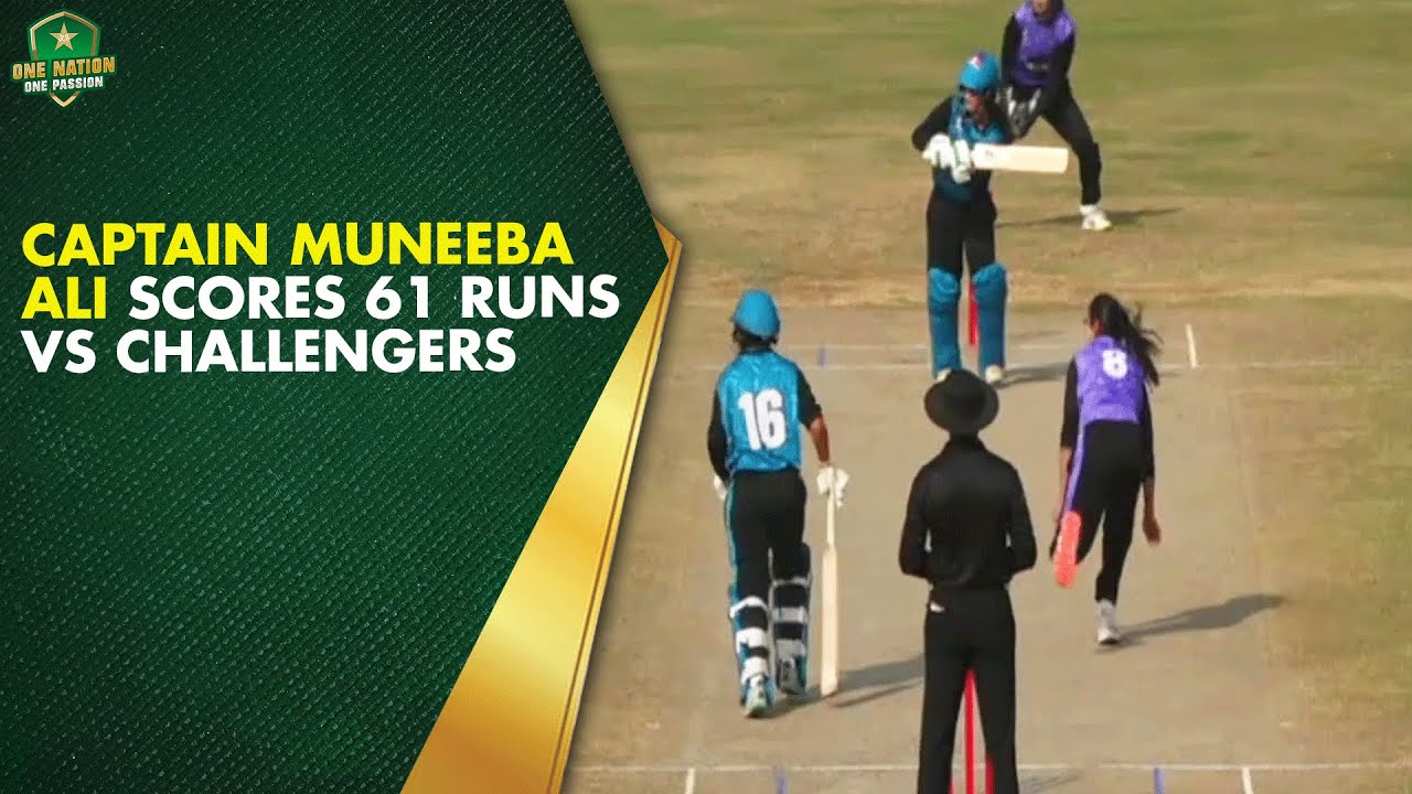 Muneeba Ali 61 Runs | Invincibles vs Challengers | National Women's OD ...