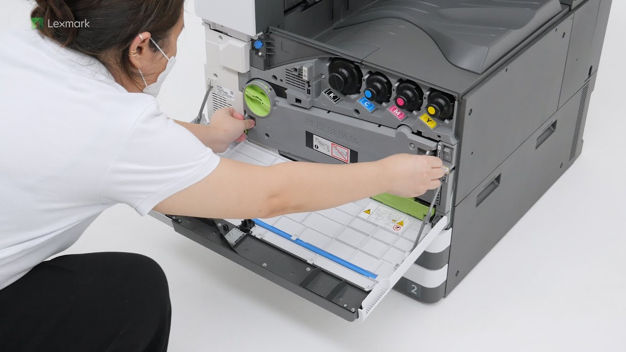 CS943/CX942/CX943/CX944/XC9445/XC9455/XC9465—Replacing the waste toner ...