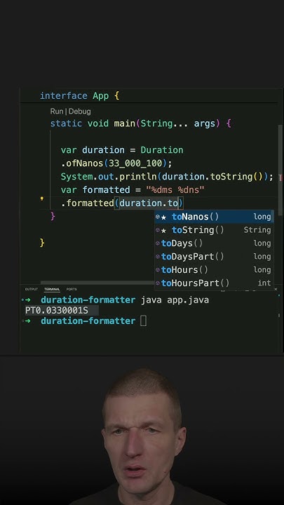 Create Your Own Custom Duration Format #java #shorts #coding #airhacks - YouTube