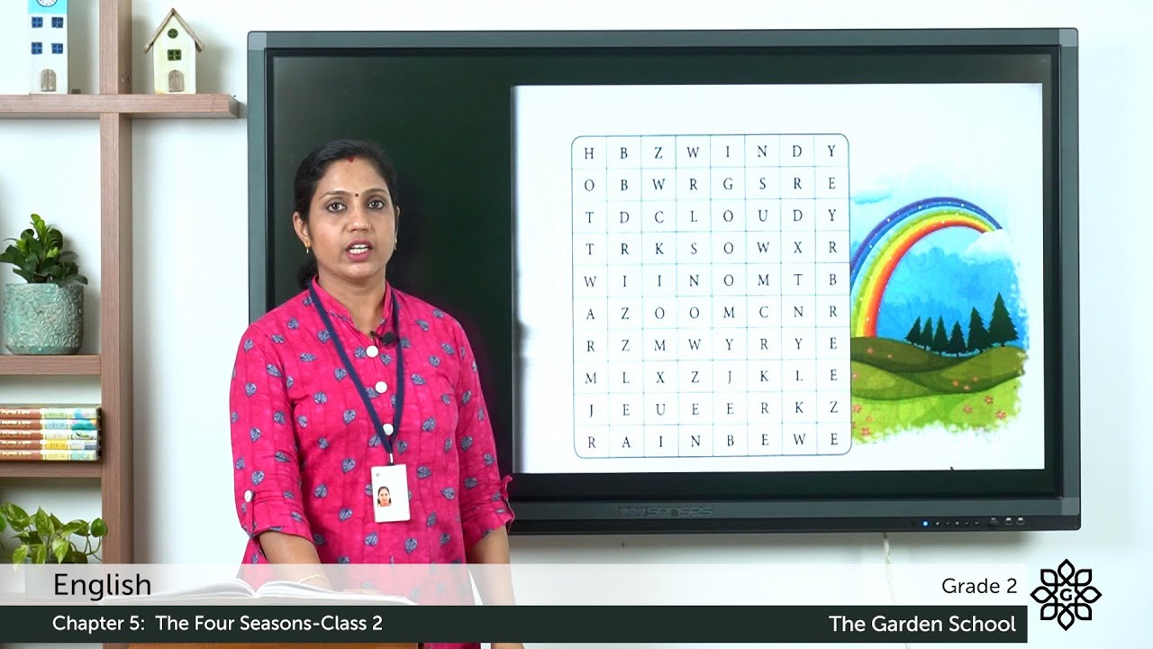 Grade 2 English Chapter 5 Class 2 The Four Seasons Exercise & Grammar ...
