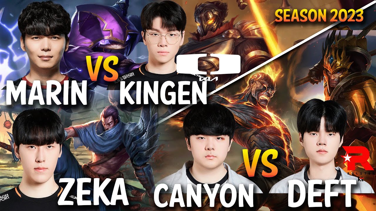 HLE Zeka YASUO Mid | MaRin vs Kingen | Canyon vs Deft - Patch 13.23 KR Ranked - YouTube