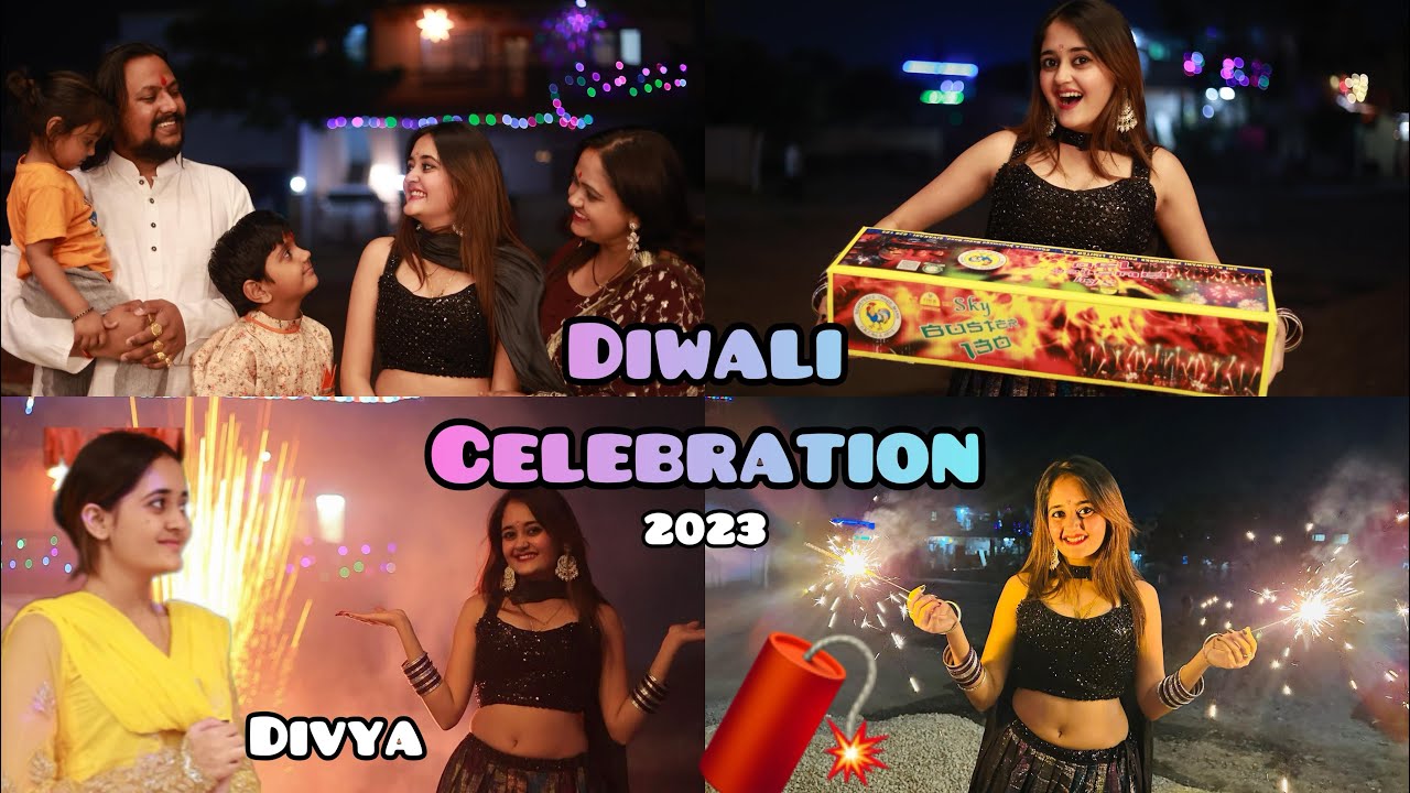 Biggest Diwali Celebration of Bindass Kavya with Divya😍 Best Fireworks ...