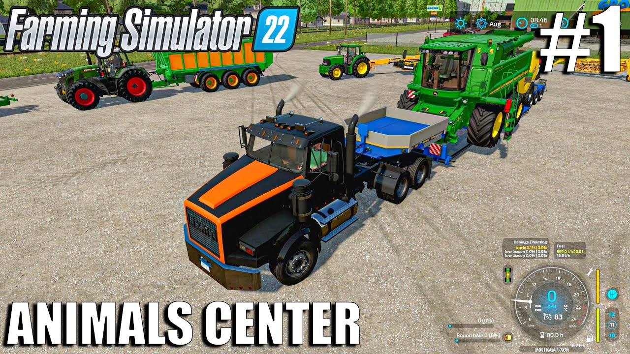 Getting Started | Animals Center | Timelapse #1 | Farming Simulator 22 ...