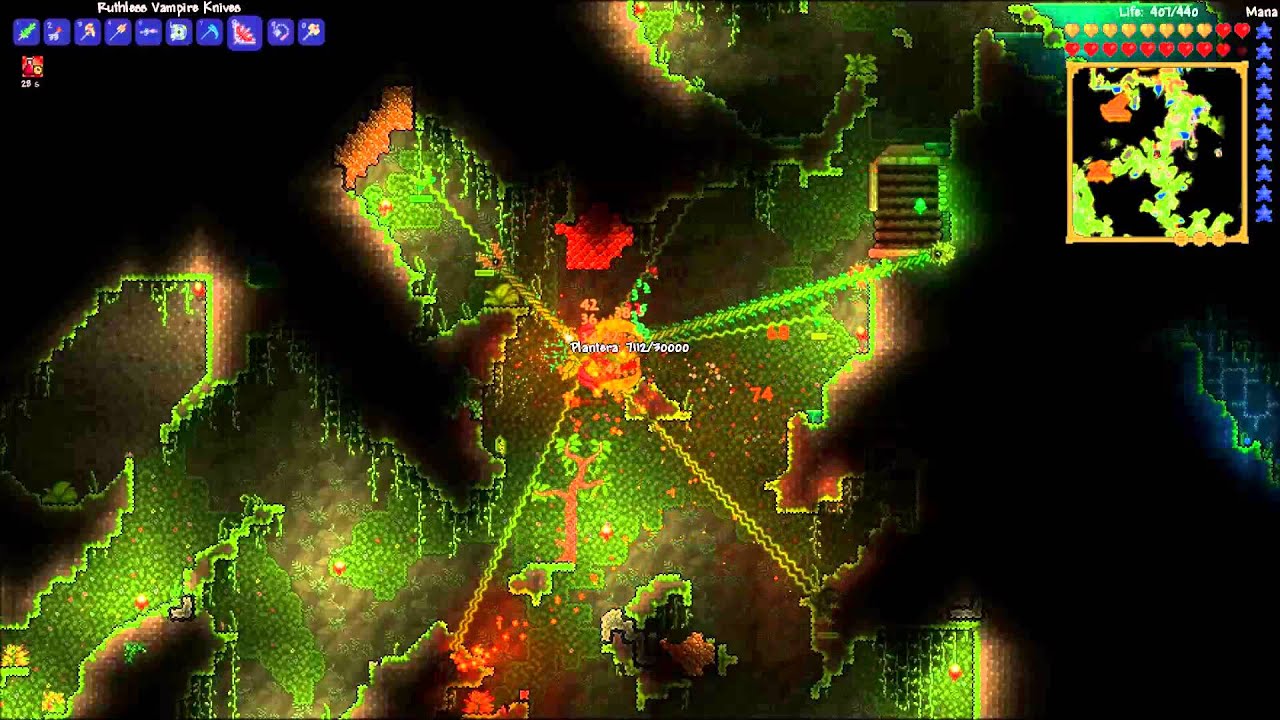 Terraria 1.2 - Plantera Decimation! - YouTube