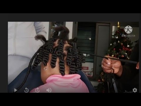 Treading wool hairstyle for kids - YouTube