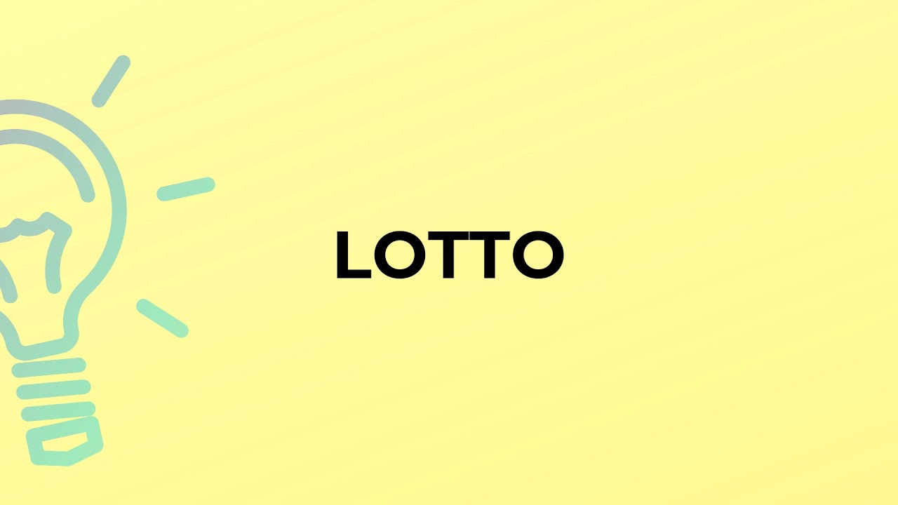 What is the meaning of the word LOTTO? - YouTube