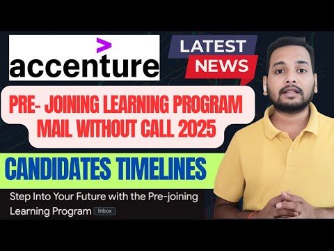 Accenture Pre-joining Program- Candidates Timeline 2025 | Direct ...