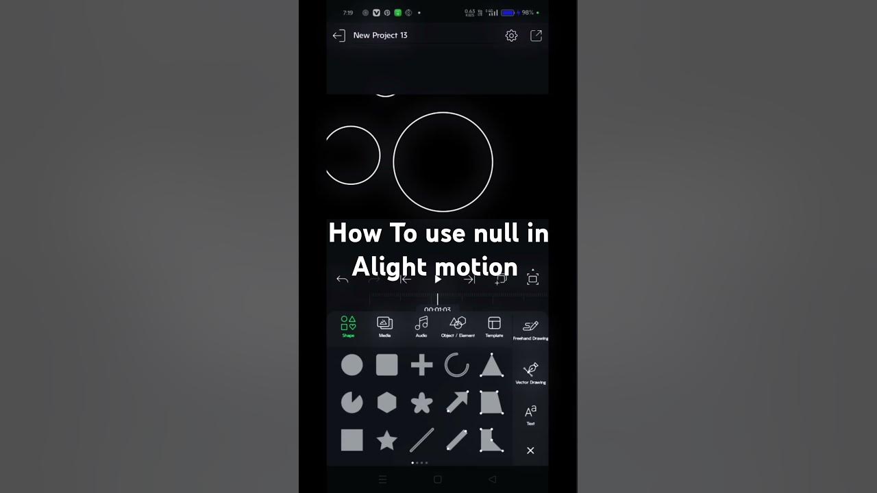how to use null Alight motion - YouTube