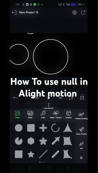 how to use null Alight motion - YouTube