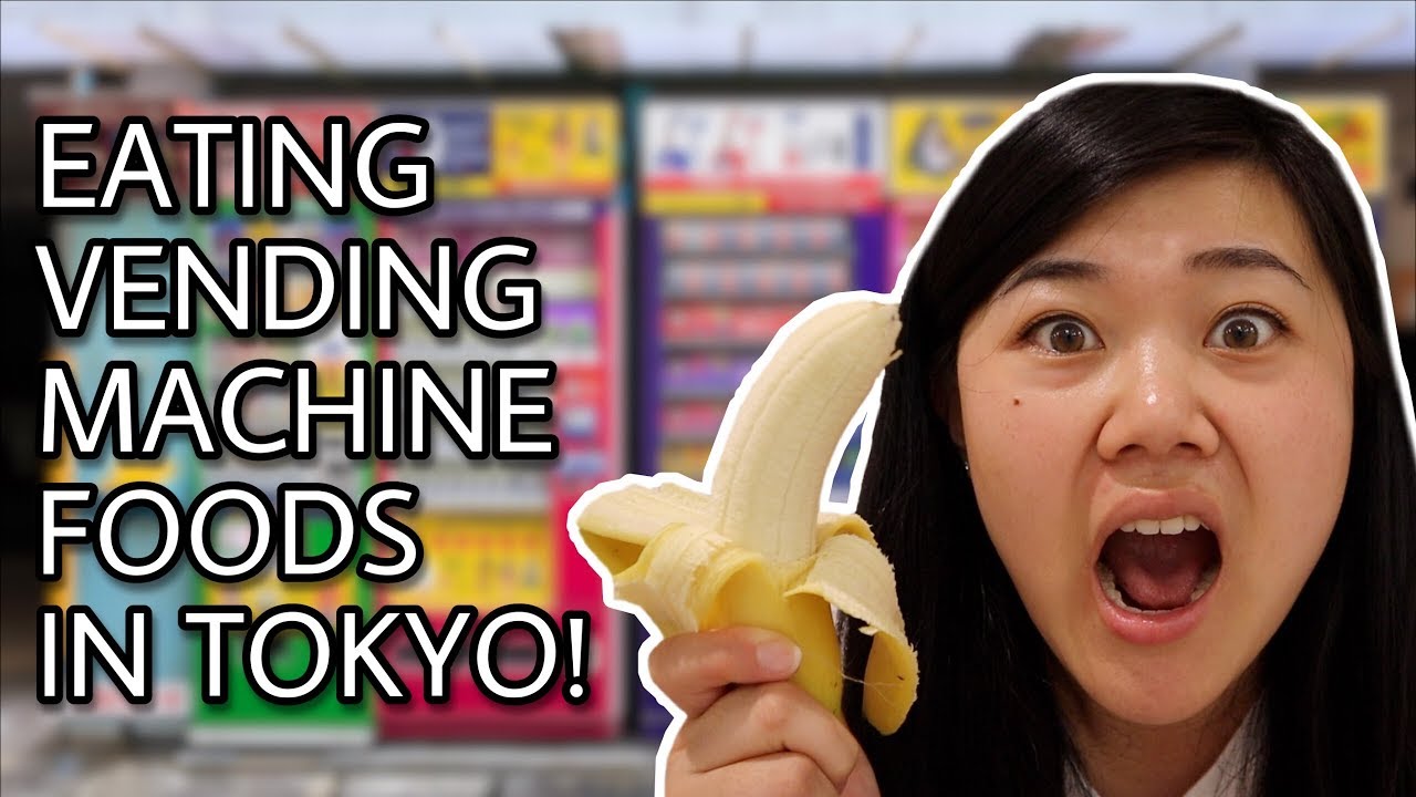 Eating Only Japanese VENDING MACHINE FOODS for 24 HOURS in Tokyo Japan ...