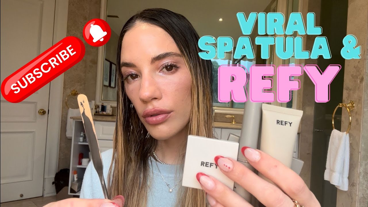 TRYING THE VIRAL SPATULA APPLICATION & FULL FACE OF REFY AND SOMETHING ...