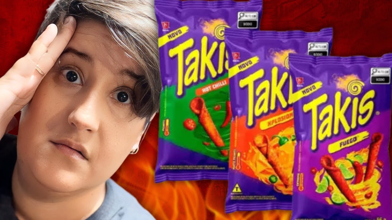 Provamos o salgadinho picante Takis - YouTube