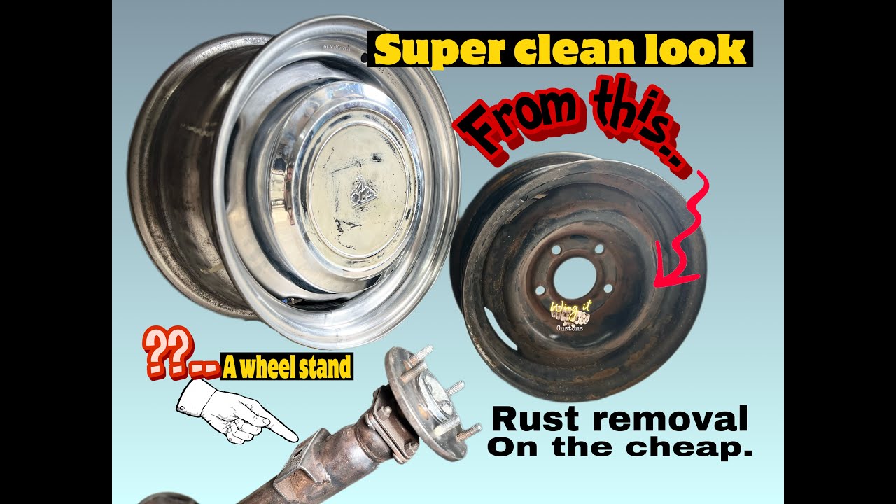 Polishing wheels and removing rust - YouTube