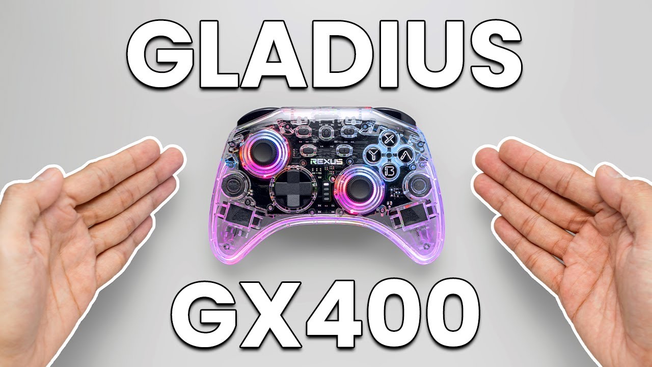 GAMEPAD REXUS GLADIUS GX400 Unboxing (ASMR) - iPhone iOS Gameplay + PC ...