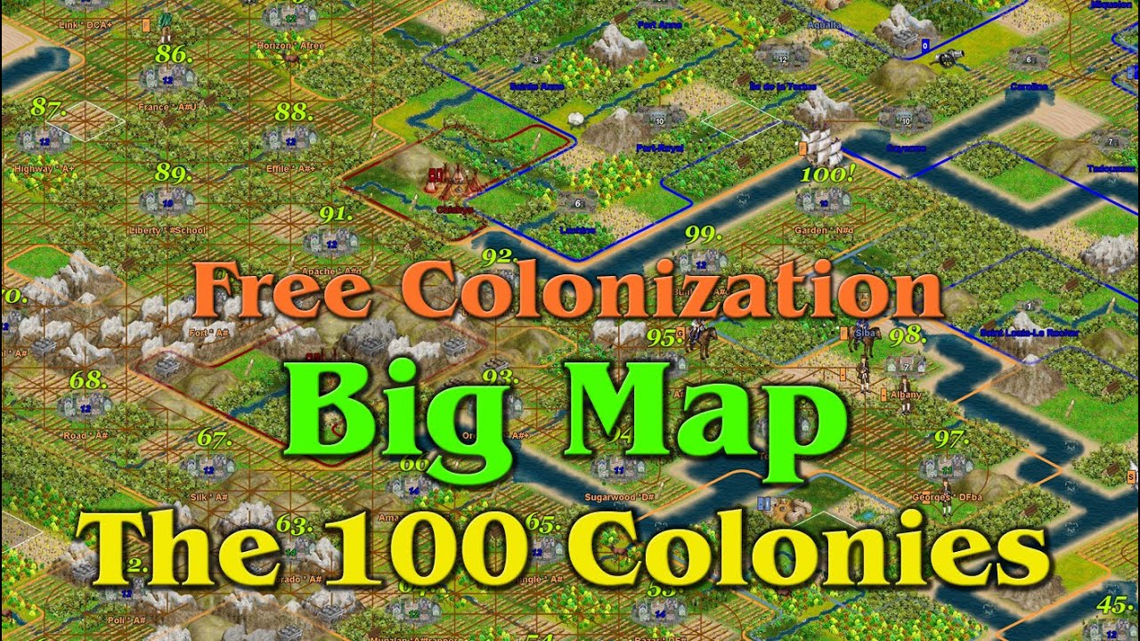 Free Colonization: The 100 Colonies Challenge Inspection (FreeCol) - YouTube