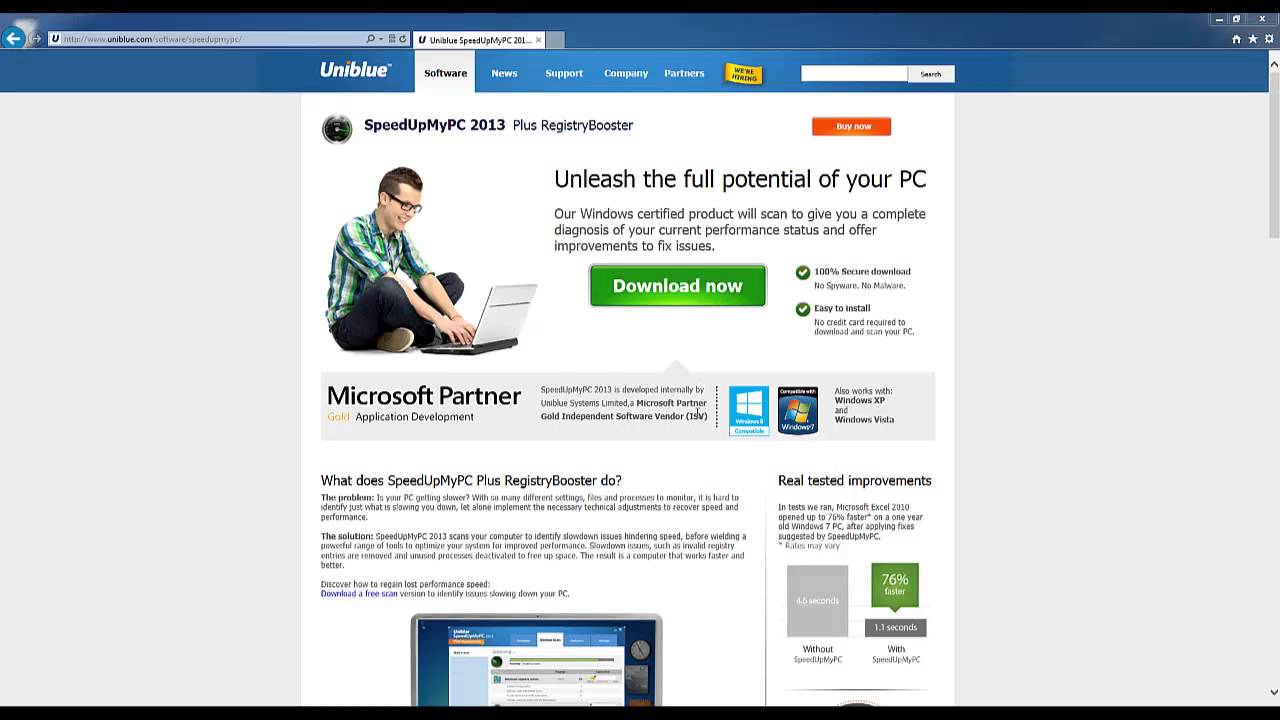 Uniblue - How to Install SpeedUpMyPc 2013 - YouTube