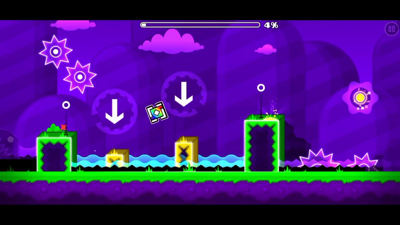 Geometrical Dominator "GD" 100% Complete all coins [Harder level] - YouTube