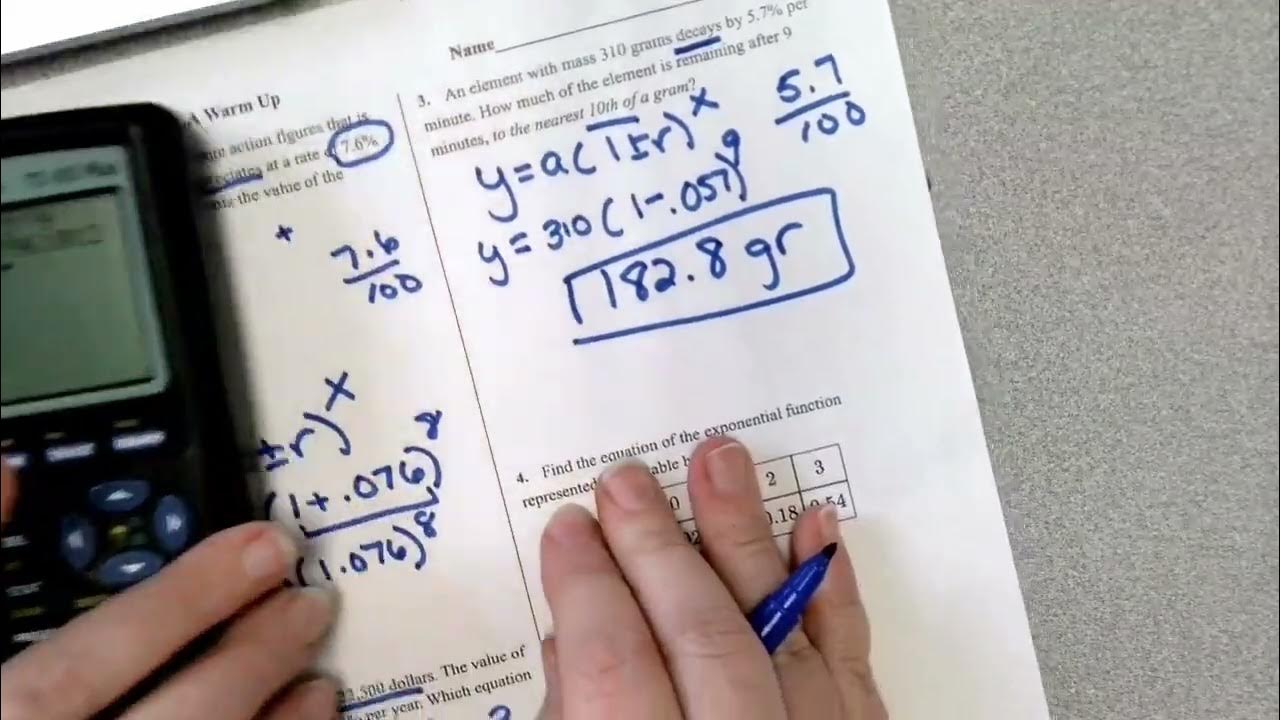 Exponential Function NJSLA review - YouTube