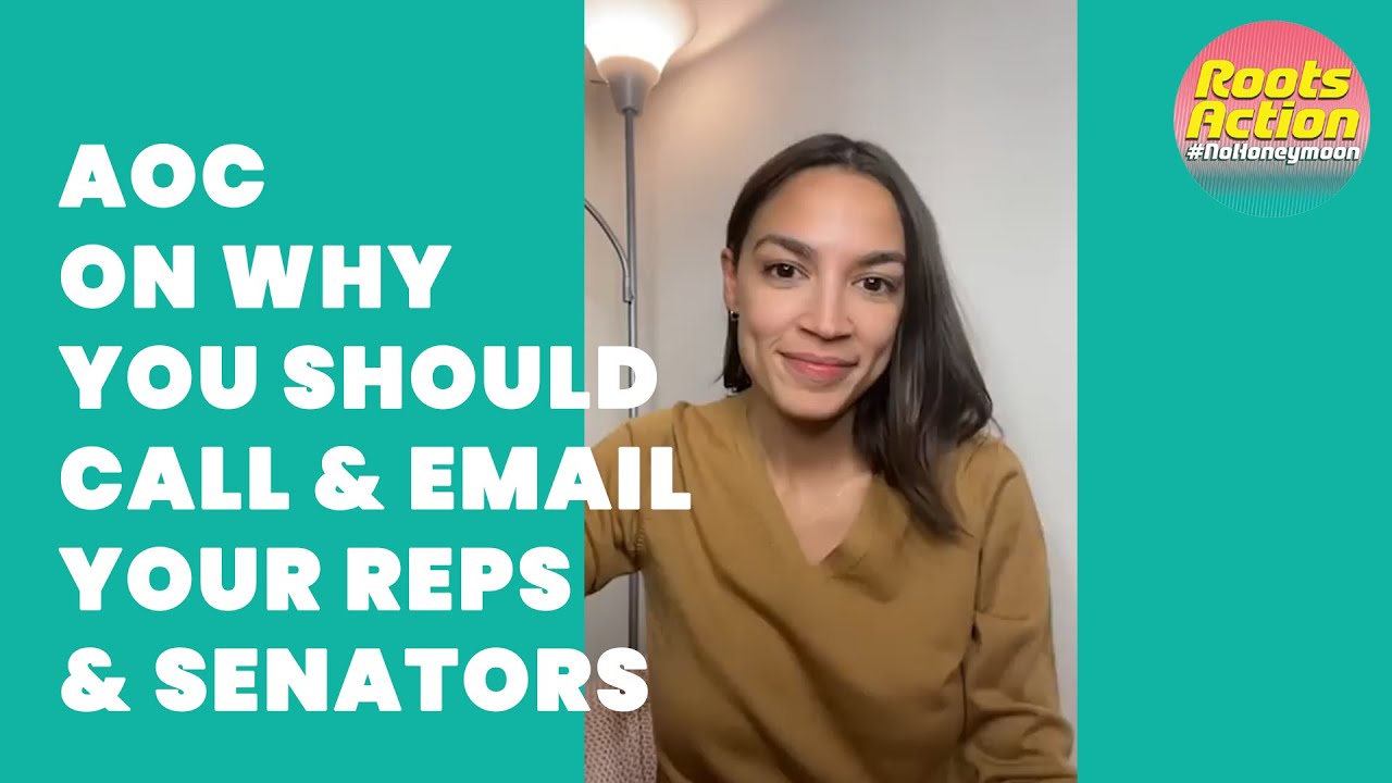 AOC Explains Why You Should Call & Email YOUR Representatives and ...