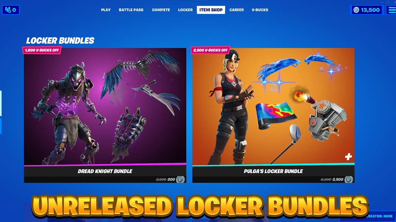 Fortnite Dread Knight Bundle & Pulga's Locker Bundles in Itemshop ...