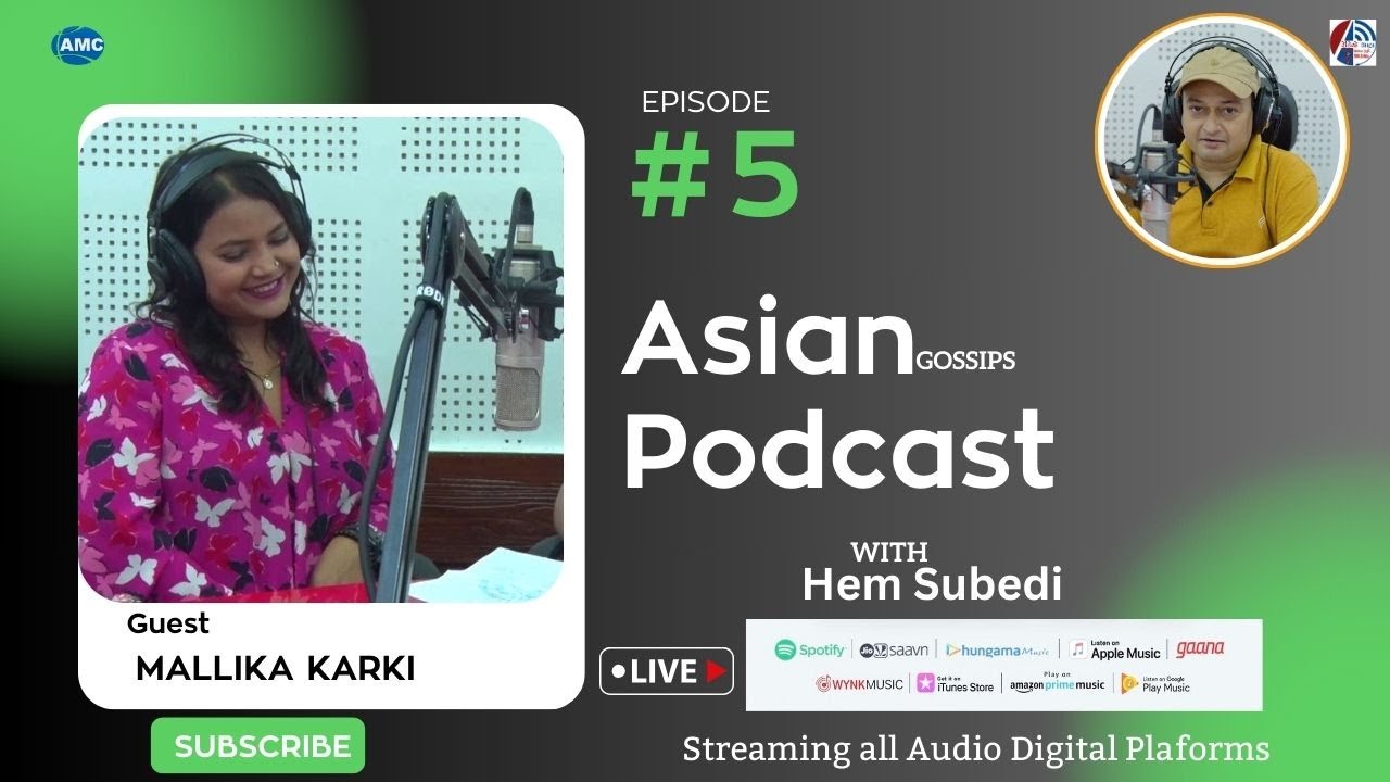 Mallika Karki || ASIAN GOSSIPS PODCAST with Hem Subedi || Episode #5 - YouTube