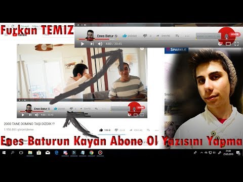 Enes Batur'un Kanala Abone Ol Yazısını Yapma