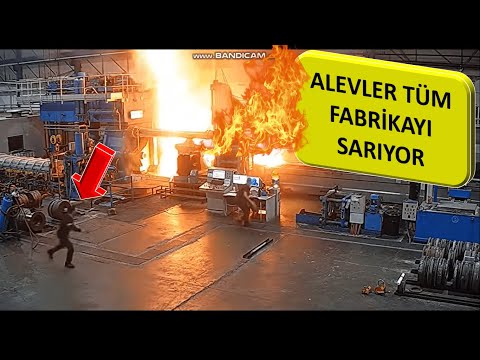 Feci Fabrika Yangını - 30 Saniyede Fabrika Küle Döndü