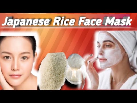 Japanese rice mask for skin whitening|skin seceets|skin whitening home ...