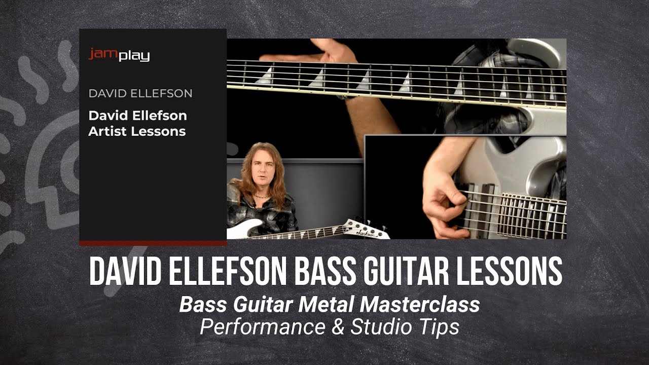 🎸 David Ellefson Bass Guitar Lesson - Performance & Studio Tips ...