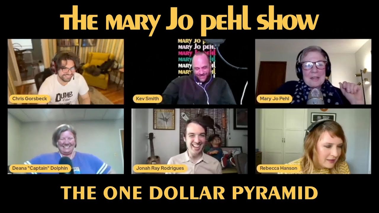 MST3K's Jonah Ray & Rebecca Hanson play THE ONE DOLLAR PYRAMID on THE ...
