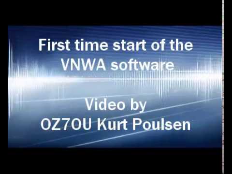 First time start VNWA Software - YouTube