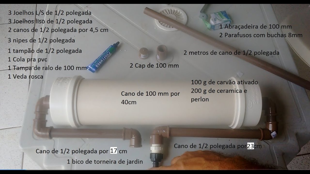 Filtro Caseiro para aquário e lagos - YouTube