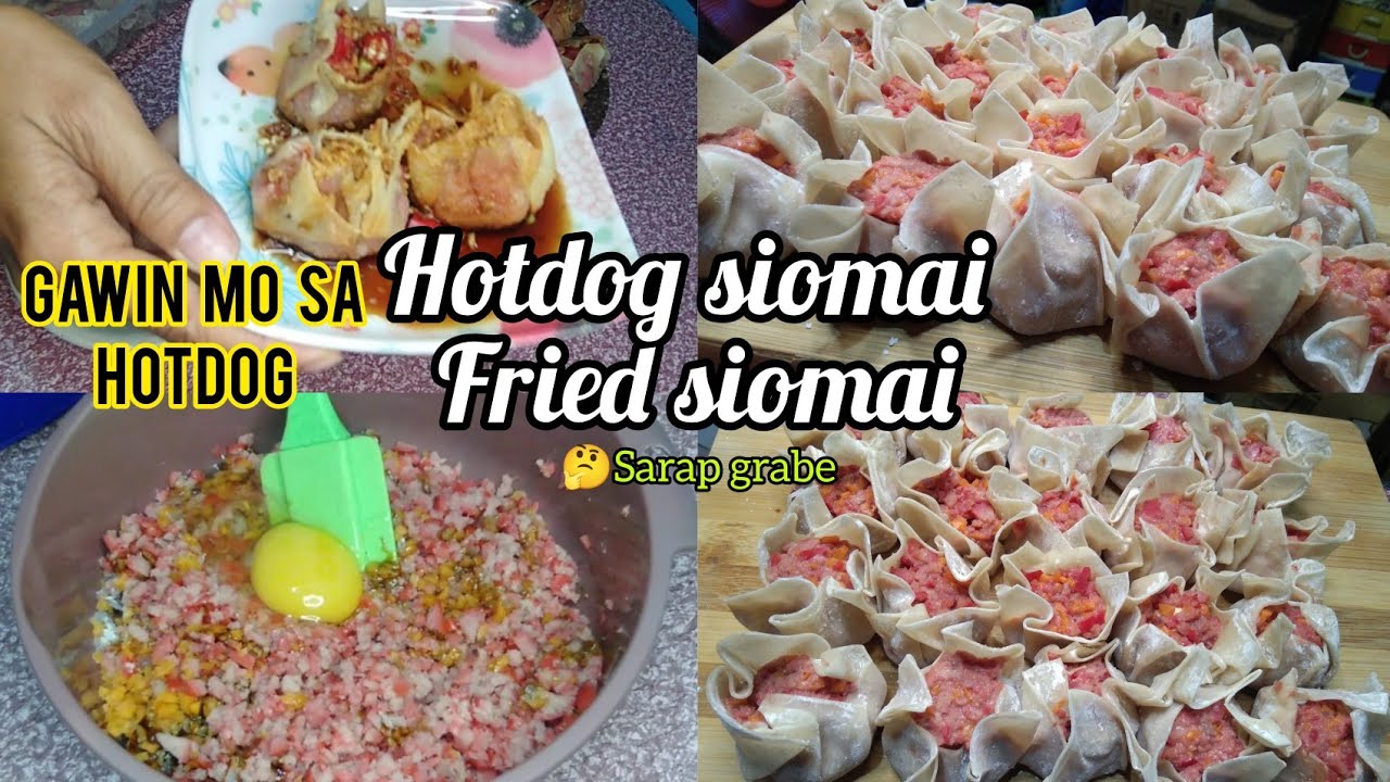 Hotdog siomai recipe | How to make siomai | Gawin mo sa Hotdog | - YouTube