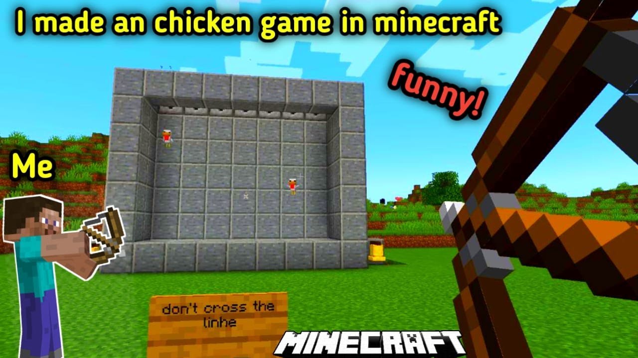 How to build chicken hunt minigame in minecraft..... - YouTube