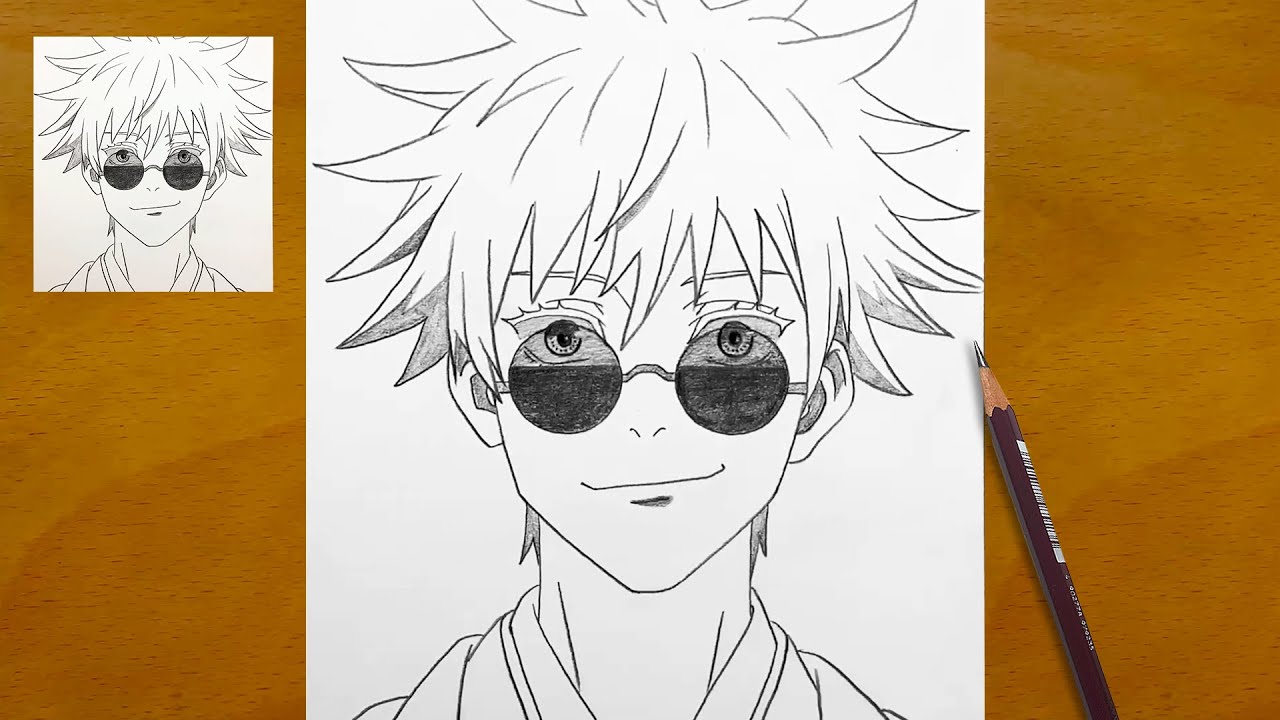 gojo drawing | How to Draw Gojo Satoru from Jujutsu Kaisen | Detailed ...