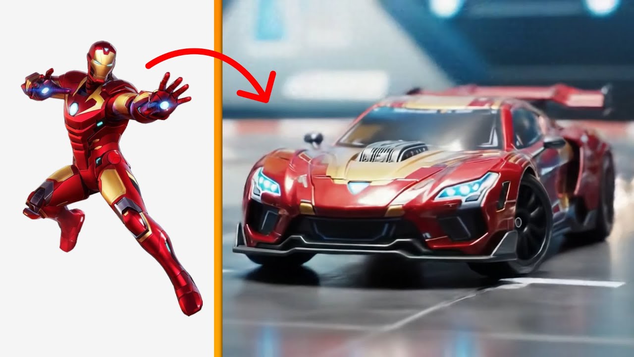 Avengers But RC CAR | all character superhero marvel dc transformation ...