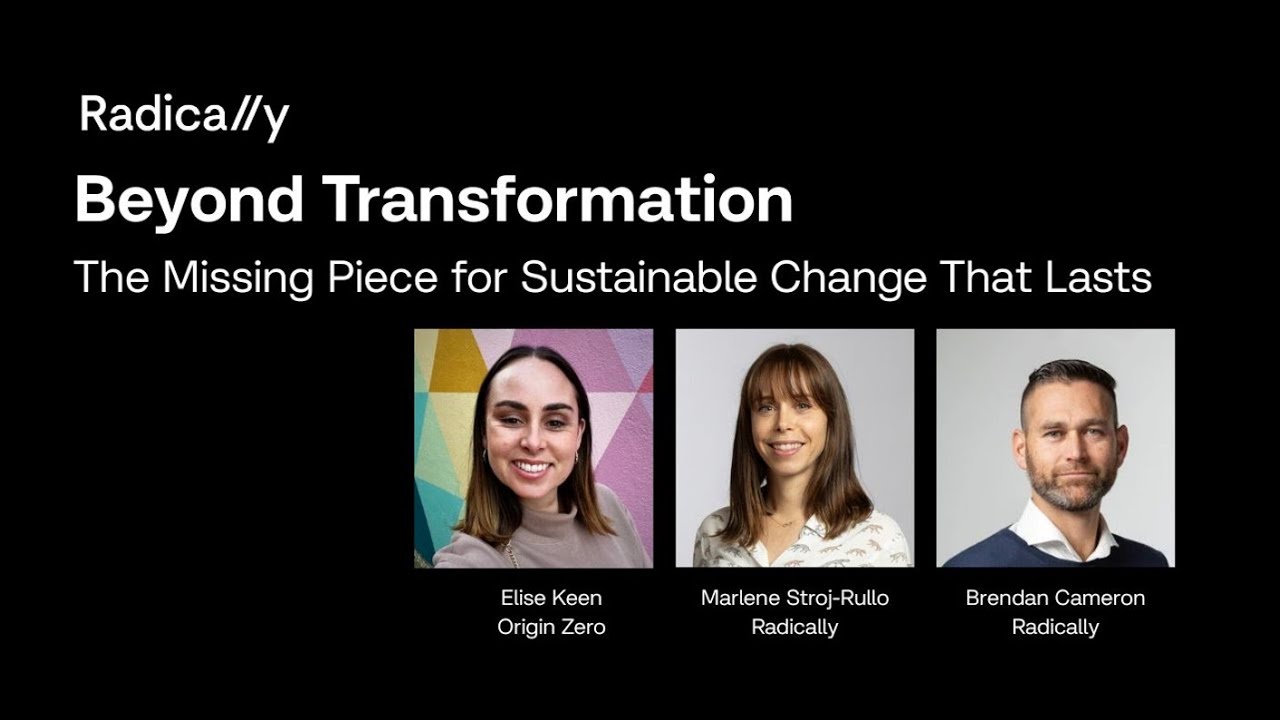 Webinar: Beyond transformation - the missing piece for sustainable ...